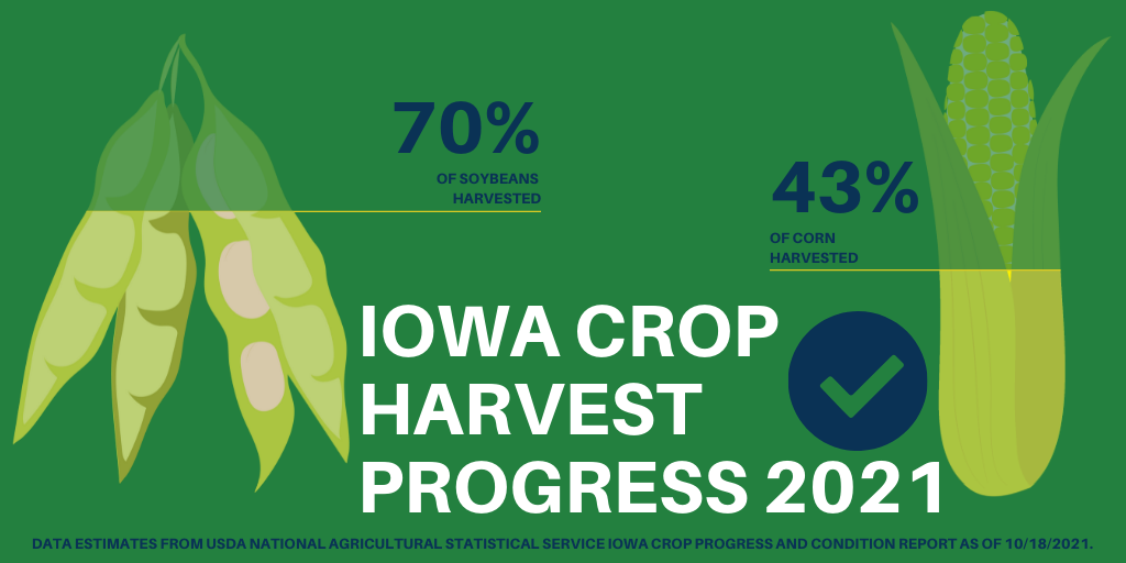 Iowa soybean harvest 70% done, corn 43% | Iowa Agribusiness Network