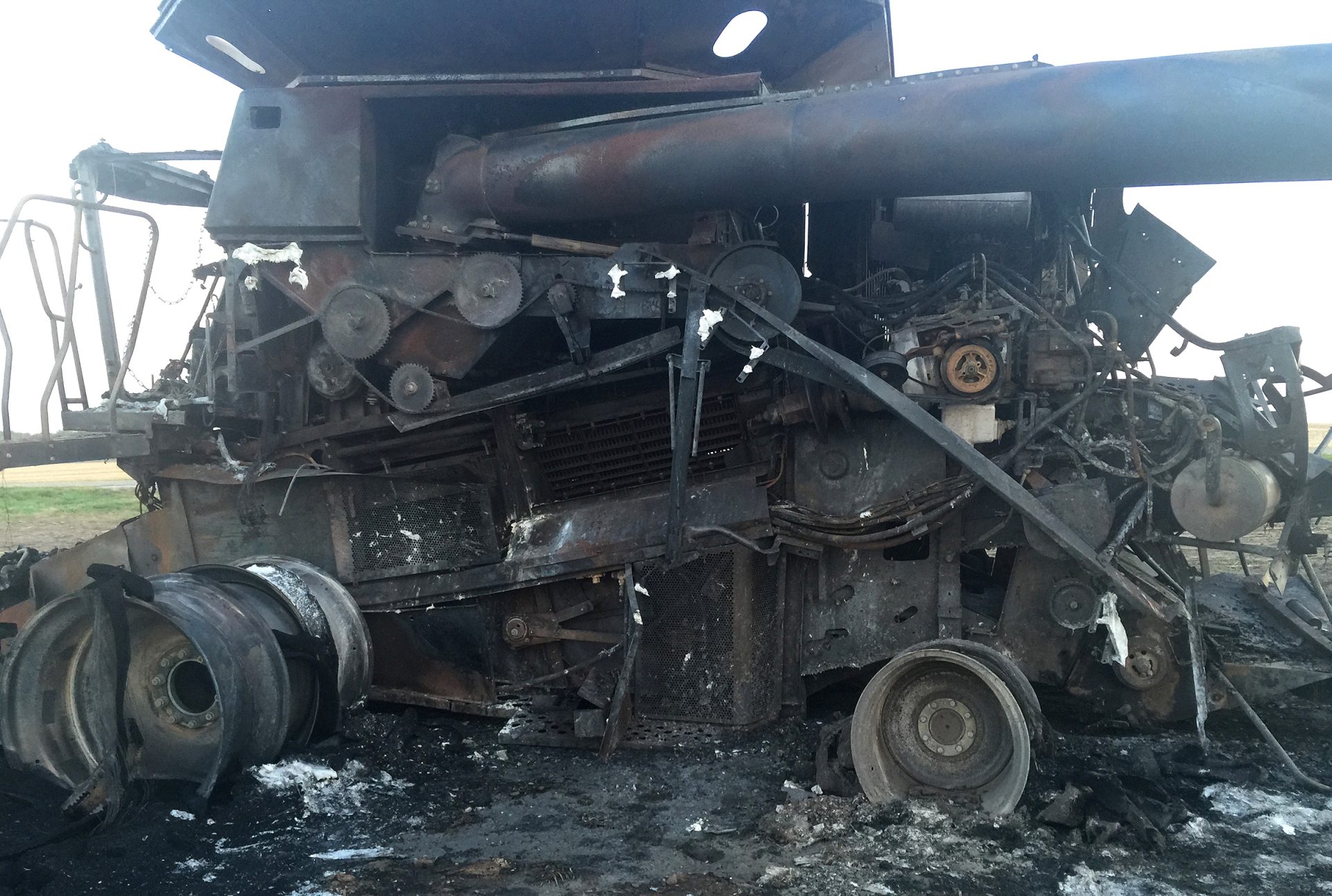 Uptick in Combine Fires With Dry Weather | Hoosier Ag Today